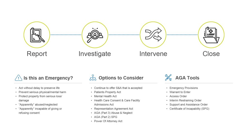 The 4 main stages of an investigation – BC ReAct